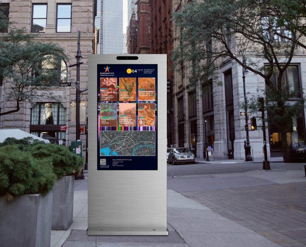 Outdoor SteelGuard 65" Touch Screen Digital Signage - Eflyn