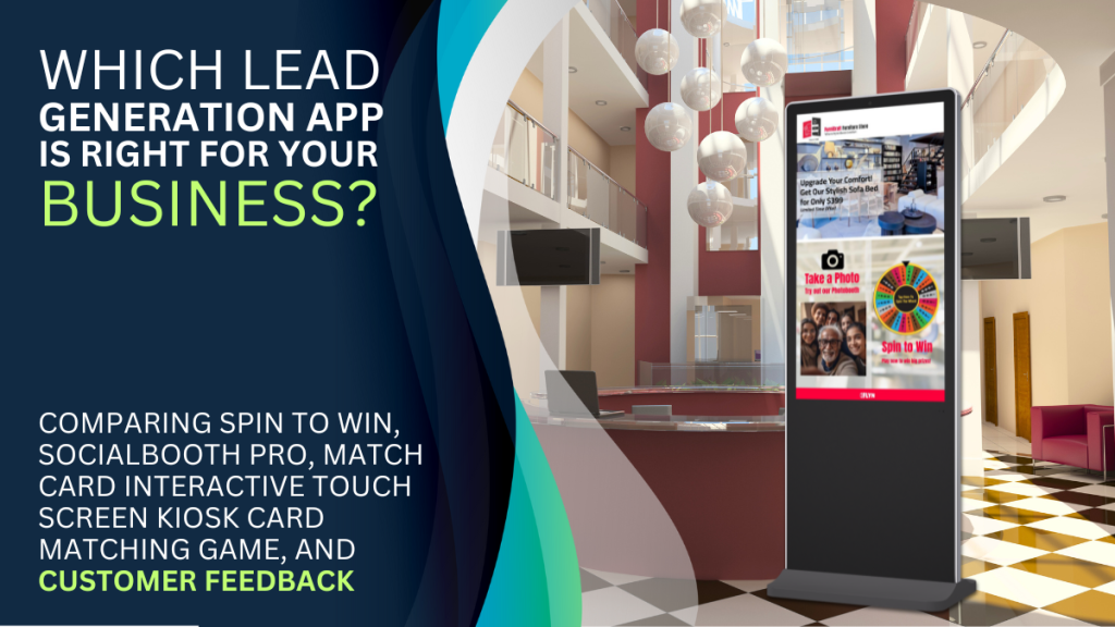 Choosing the Right Lead Generation App: Spin To Win, SocialBooth Pro, Match Card Game & Customer ...