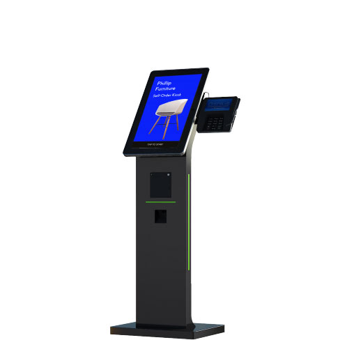 21.5" Retail Self-Checkout Station with counter powered by Eflyn ...
