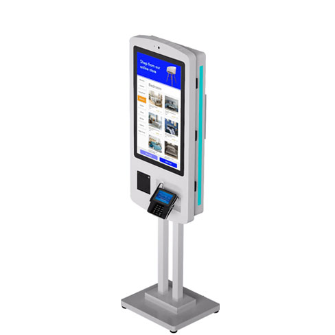 21.5" Retail Self-Checkout Station with counter powered by Eflyn ...