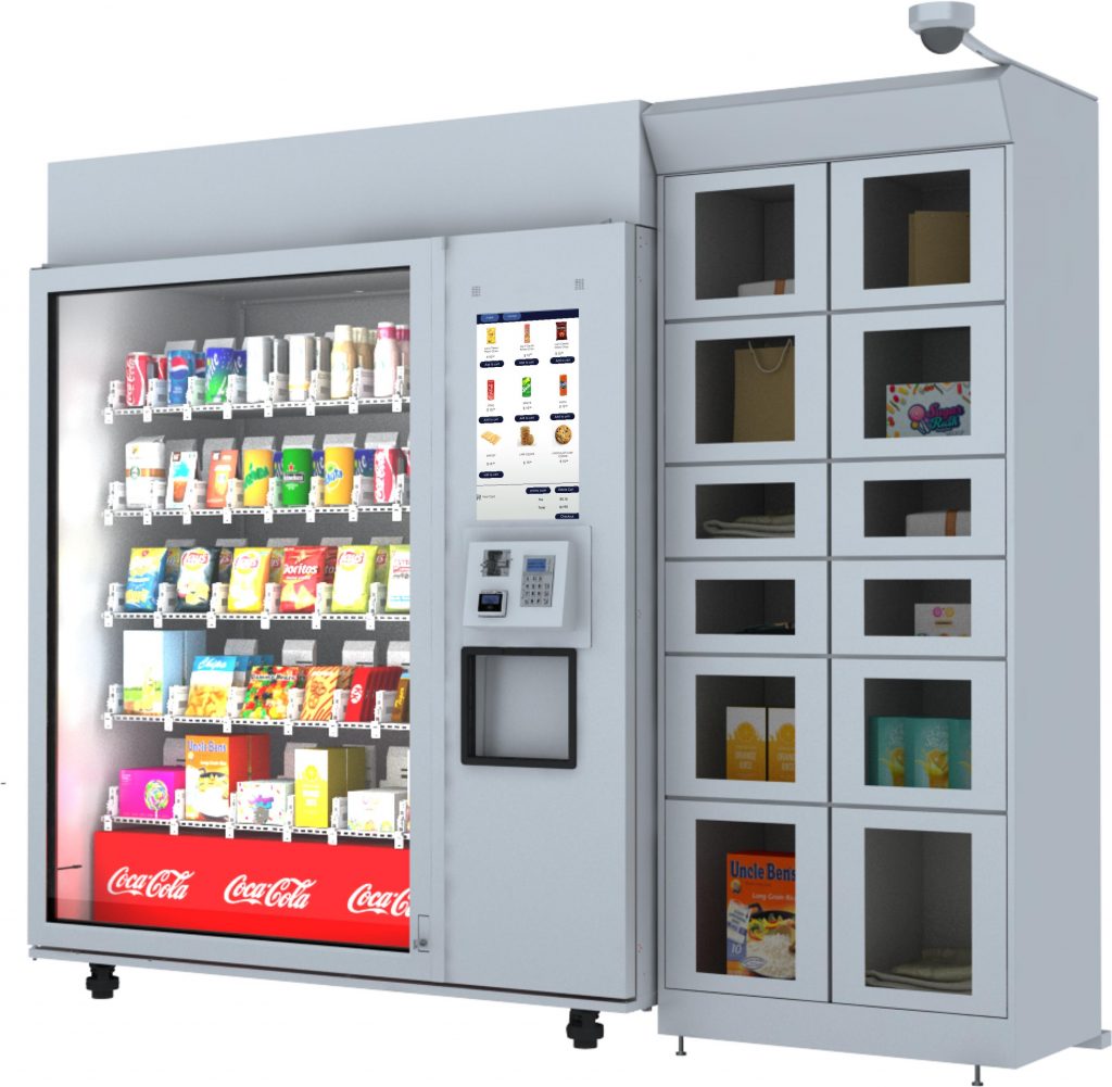 Robomarket Smart Vending Machine Outdoor Series with Optional Smart ...